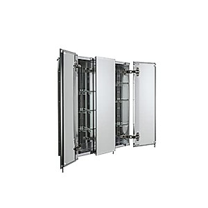 Croydex Loxley 26-Inch x 30-Inch Triple Door Tri-View Cabinet with Hang 'N' Lock Fitting System
