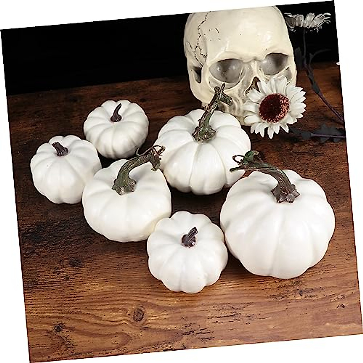 Garneck 6pcs Home Decor Pumpkin Household Props
