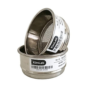 KimLab SS10 Φ10cm Test Sieve Catch Pan and Lid