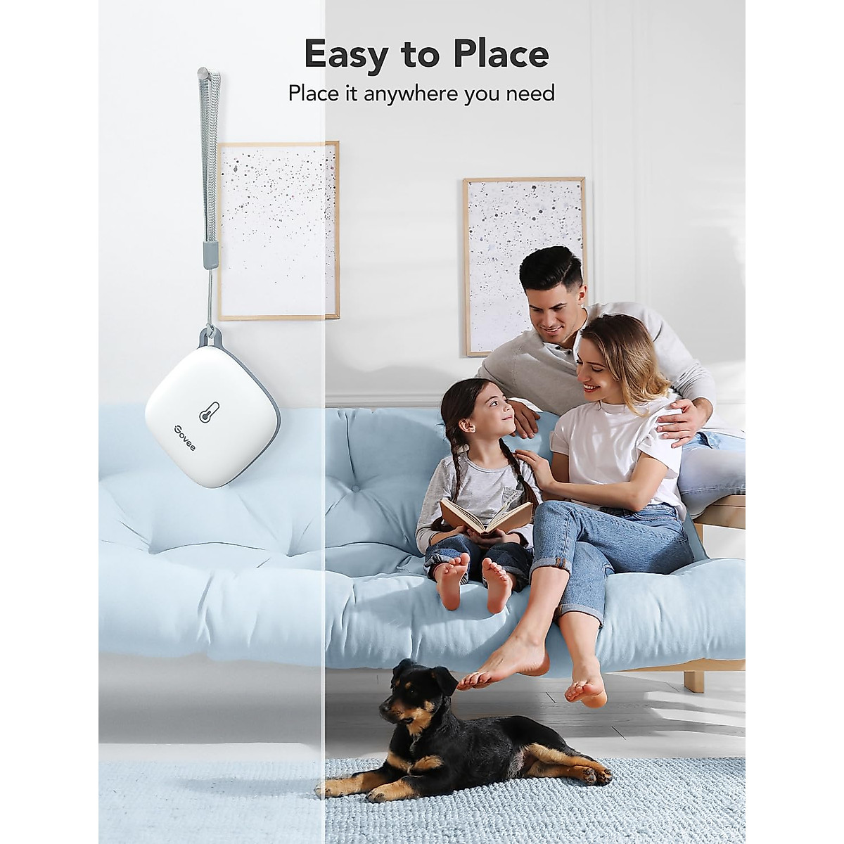 Govee WiFi Temperature Sensor H5179, Smart Hygrometer Thermometer with App Notification, 2 Years Data Storage Export, Remote Monitor for Room Greenhouse Incubator Wine Cellar, 2 Pack