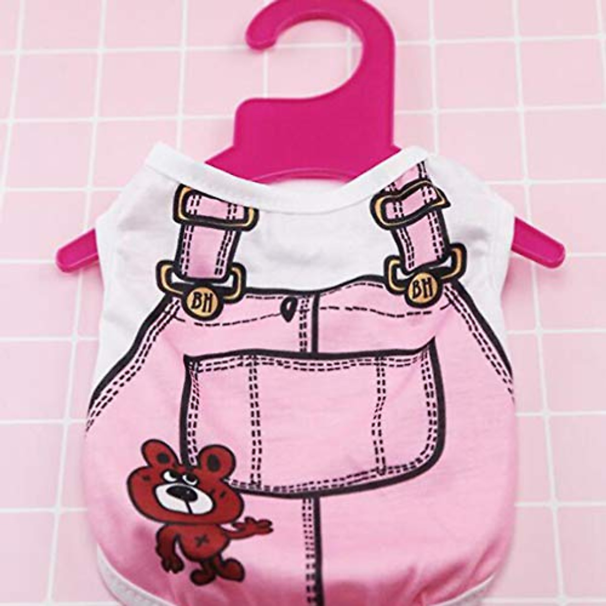 POPETPOP 10 Pack Dog Clothes Hangers- Pet Hangers Dog Apparel Kids Clothes Hangers Accessories for Small Dog Cat Clothes