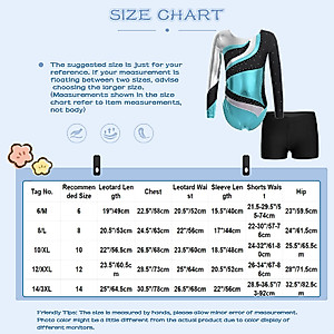 LiiYii Girls Tank Ballet Unitard Long Sleeve Camisole Gymnastics Leotards Dance Wear Biketards with Shorts Red 8 Years