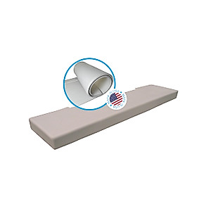 KidKusion Soft Seat Hearth Pad | Made in USA | Taupe | 90" x 14" | Fireplace and Hearth Protection