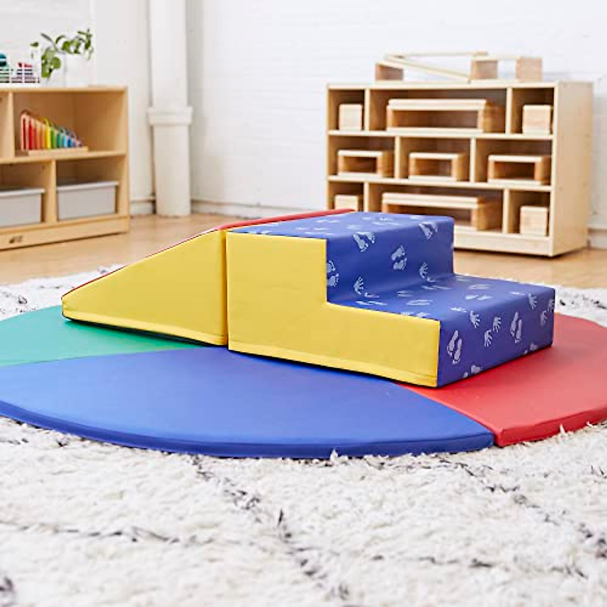 ECR4Kids SoftZone Junior Little Me Climb and Slide, Beginner Climber, Assorted, 2-Piece