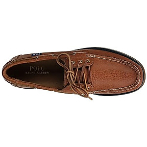 Polo Ralph Lauren Men's Bienne Boat Shoe, Tan, 8 Medium US