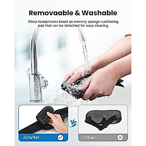 RENPHO Heated Sleep Mask with Bluetooth Headphone,Aromatherapy 3D Wireless Eye Mask for Side Sleeper, Warm Eye Compress Mask, Relaxation & Meditation Gifts for Men/Women