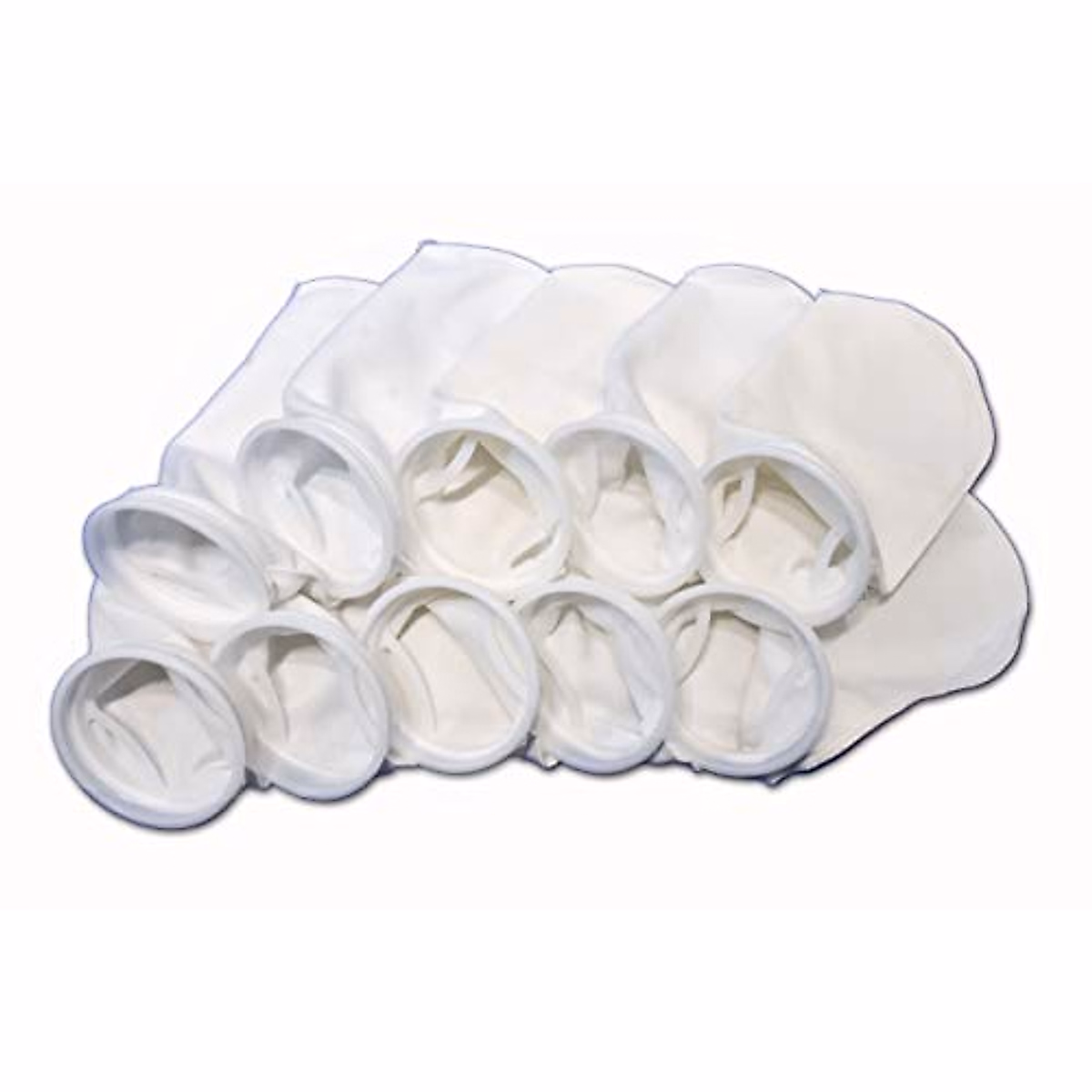 The Filter Pro Filter Sock, 100 Micron, 7" Flange x 16" Long, 10 Pack, Perfect for Aquariums, Made in USA