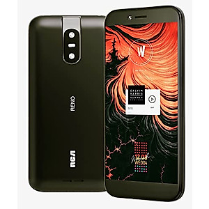 RCA Reno Smartphone, 4G LTE, 16GB, Android 11, Black - GSM Unlocked, 5.0-inch