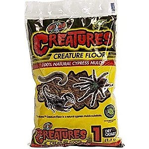 Zoo Med Creatures Creature Floor, 1 Quart, 1 QT, Brown