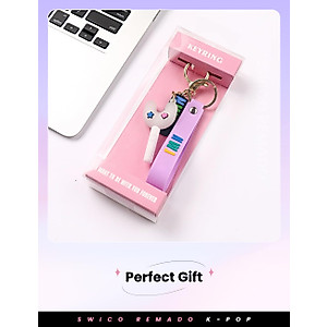 Swico Remado Kpop Keychains Cute Keyring Car Key Pendant Women Handbag Wallet Keychain Pendants