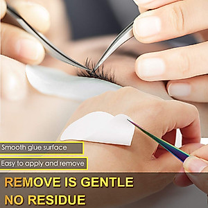 Hydrogel Eye Patch Eyelash Extension Supplies - Akissos 100 PCS Lash Extension Supplies Lift Tint Under Eye Pads Undereye Gel Patches Lint Free Professional Individual DIY Beauty Tool - 3nd Gen