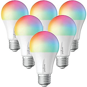Sengled Zigbee Smart Light Bulbs, Smart Hub Required, Works with SmartThings and Echo with Built-in Hub, Voice Control with Alexa and Google Home, Color Changing 60W Eqv. A19 Alexa Light Bulb, 6 Pack