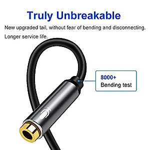 Yeung Qee USB C Headsets Adapter Y Splitter with Separate Headphone and Microphone Plugs Type C Stereo Audio Male to Dual Female Headphone Mic Y Splitter Cable Adapter (6ft)