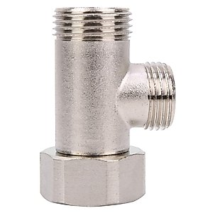 Brondell T Valve Adapter,T Valve Adapter For Toilet Bidet,Brondell Replacement T Valve 7 8 Brass T Adapter Shower Head Three Connector Valve For Toilet Shower Head Diverter Valve