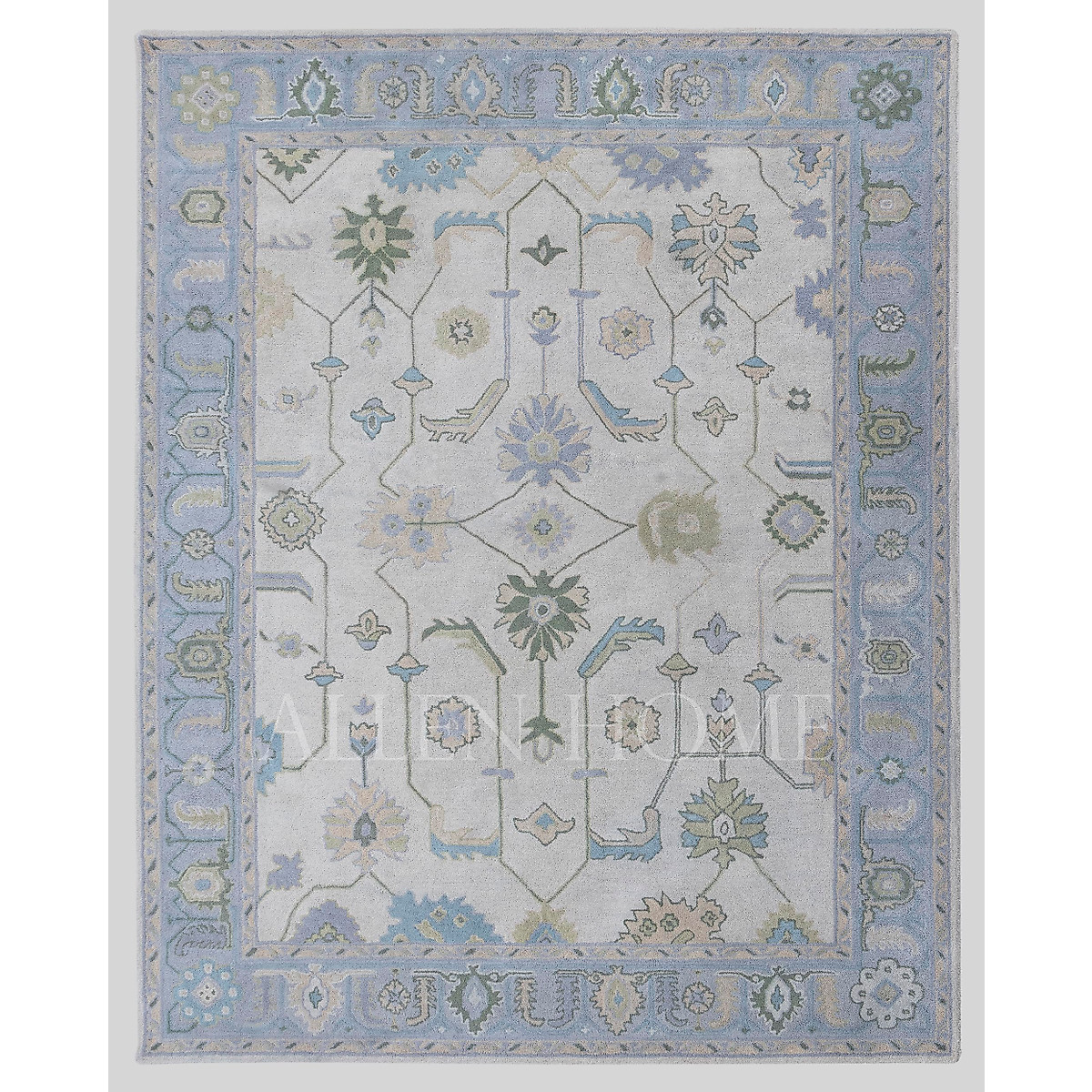 Hand Tufted Oushak Traditional Wool Area Rugs 8' x 10' - Durable - Living Room, Dining Room, Bedroom, and Entryway Area Rugs- 100% Wool - Oushak Lori Design Rug