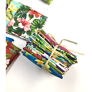 Hawaiian Print Tropical Fat Quarter Bundles 20 Pieces 5 Yards Total No Duplicates