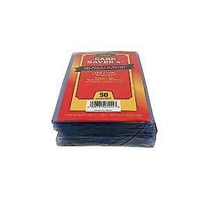 Card Saver 50 Cardboard Gold 4 Semi-Rigid Card Holders