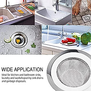 MLD Kitchen Sink Strainer Stainless Steel, kitchen Sink Drain Strainer, Sink Strainers for Kitchen Sinks (Inner Ring Size- 4 CM, Material-Stainless Steel)