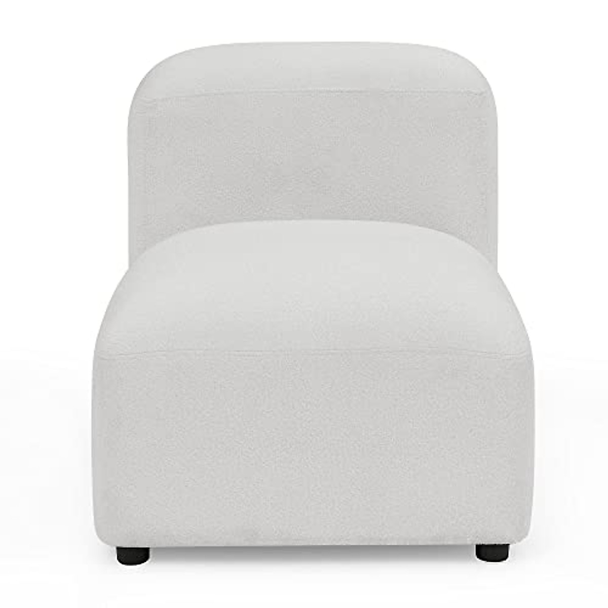 Melpomene Convertible Modular Sectional Sofa,Modern Minimalist 94.5" DIY L Shaped Reversible Loop Yarn Sofa Couch for Living Room,Apartment,Office(Ivory)