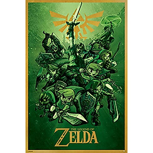 Pyramid America The Legend of Zelda Nintendo Video Game Cool Wall Decor Art Print Poster 24x36