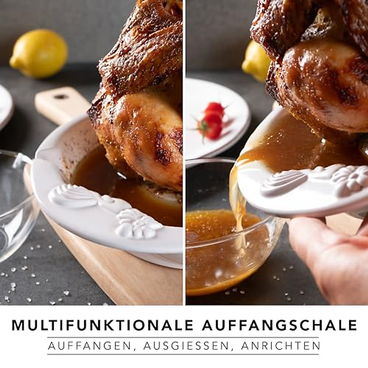 Römertopf 2 125 50 Chiko Brown Chicken Roaster White