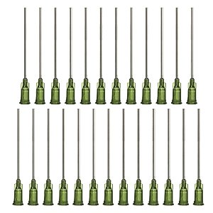 PATIKIL Blunt Tip Dispensing Needles 2 Inch, 25 Pcs 14G Industrial Liquid Dispenser Needle with Lure Lock for Refilling Liquid Inks Adhesive Glue