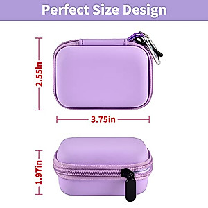 Case Compatible with iWALK Portable Charger Power Bank 4500/ 4800mAh. Charging Battery Pack Holder Storage for LinkPod Mini for iPhone 13/ 12/ 11/ Pro Max, Pocket Organizer for USB-C - Purple Bag Only