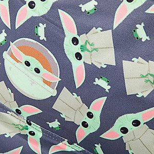 Bioworld Mandalorian Kids Baby Yoda All Over Print Black Backpack