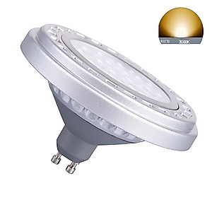 QLEE Dimmable GU10 Base AR111 15W 30°Beam Angle SMD LED Bulb 3000k Warm Light AC120V Spotlights Down Track Light 1500Lm