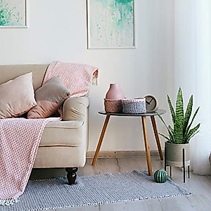 Bird Fiy Artificial Snake Plant 22" Faux Agave Fake Sansevieria Artificial Potted Plants for Indoor and Outdoor Home Office Décor (White Pot)