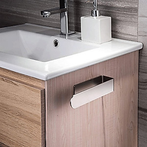 KETTEL Bathroom Wall-Mounted Punch-Free Stainless Steel Towel Holder Shower Room Storage Shelf Kitchen Cleaning Rag Rack Home Hotel Acc