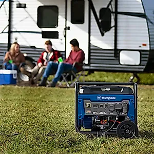 Westinghouse 6600 Watt Home Backup Portable Generator, Electric Start, Transfer Switch Ready 30A Outlet, RV Ready 30A Outlet, CO Sensor