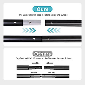 Heavy Duty Backdrop Stand, 6.5 x 10ft Adjustable Photo Backdrop Stand for Parties, Back Drop Banner Stand Support System Kit for Photoshoot, Portrait, Studio Photography, Baby Shower…