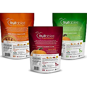 Fruitables Pumpkin Dog Treats, Variety Pack of 5