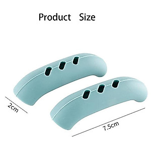 Pack of 6, Silicone Anti-Scald Pot Handle Cover, Anti-Scalding Silicone Pot Handle Insulation Cover, Non Slip Pot Holders Cover Assist Hot Pan Handle, Assist Handle Holder for Any Metal Pan (Green)