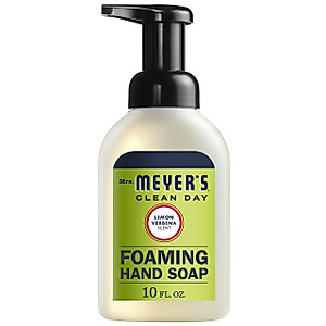 MRS. MEYER'S CLEAN DAY Foaming Hand Soap, Lemon Verbena Scent, 10 Fl oz (Pack of 2)