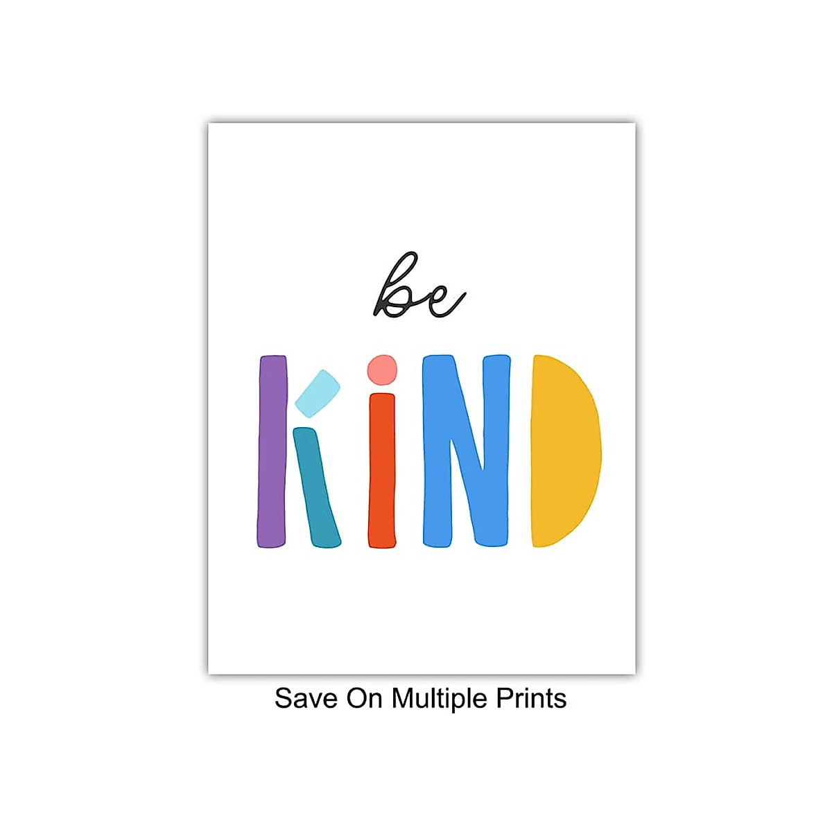 Kids Room Decor Motivational Quotes - Boys Room Decor - Girls Bedroom - Baby Nursery Decor - Inspirational Wall Art Posters - Classroom Decor - Positive Quotes Sayings - Family Wall Decor - Be Kind