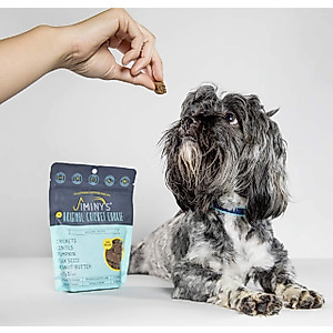 Jiminy's Original Cricket Cookie Dog Treat Bundle, Peanut Butter & Pumpkin (5oz) & Peanut Butter & Blueberry (5oz)