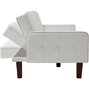 FANYE White PU Leather, Twin