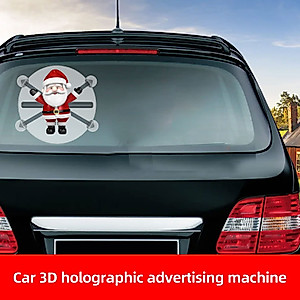 3D Hologram Fan WiFi Projector with 700 Video Library, Tabletop Holographic LED Ceiling Skylight Night Light for Halloween, Shop, Bar,Casino, Party Advertising Display 12.6 inch Missyou