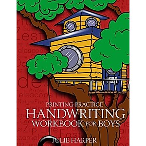 Printing Practice Handwriting Workbook for Boys