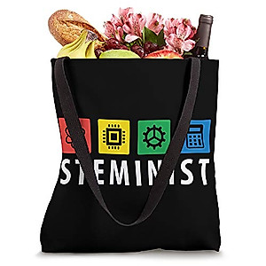 Steminist Gift Support STEM Programs Feminist Gifts Tote Bag