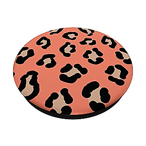 Cute Animal Melon Orange Cheetah Print Leopard Design PopSockets Swappable PopGrip