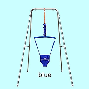 ZSQSM Baby Door Jumper Swing Door Frame Playful Baby Bouncer Portable Foldable Stand Scientific Saddle for Active Babies Baby Swing Hammock Seat Joyful Baby Exerciser, Pink