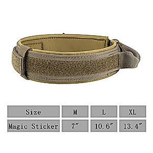 Tactical Dog Collar-JiePai Military Dog Collar for Medium Large Dogs Thick K9 Collar Heavy Duty Dog Collar Metal Buckle(XL,Ranger Green)