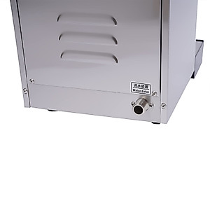 TFCFL 12L Commercial Milk Frother, 4 IN 1 Milk Steamer Machine with LED Display, Stainless Steel Milk Foam Maker Water Boiling Machine for Espresso Coffee Milk Tea