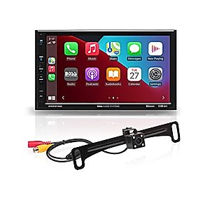 BOSS Audio Systems BVCP9700A-C Car Stereo System - Apple CarPlay, Android Auto, 7 Inch Double Din, Touchscreen, Bluetooth Audio and Calling Head Unit, Radio Receiver, No CD Player, Backup Camera