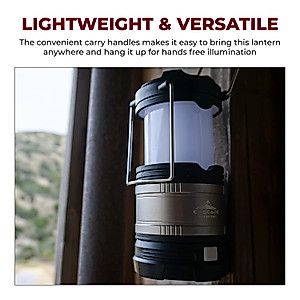 Cascade Mountain Tech Collapsible LED Lantern, Perfect Lighting for Camping, BBQ's and Emergency Light - 3 Pack Batteries Included …