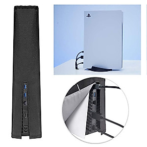 MASiKEN Dust Cover for PS5 Disc and Digital Edition, Waterproof Nylon Fabric PlayStation5 Console Cover Accessories, Protective Soft Neat Lining Anti Scratch, Easy Access Cable Port (Angry Owl)