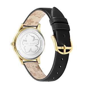 Ted Baker Fitzrovia Bumble Bee Black Leather Strap Watch (Model: BKPFZF2059I)